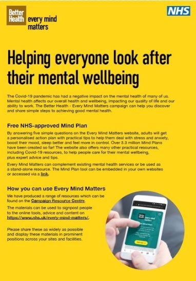 Activation guide | Better Health Every Mind Matters | Campaign Resource ...