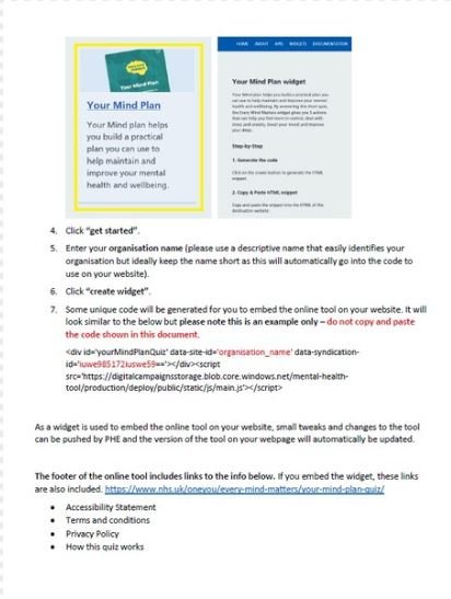 How to embed the "Your Mind Plan" quiz | Better Health Every Mind ...