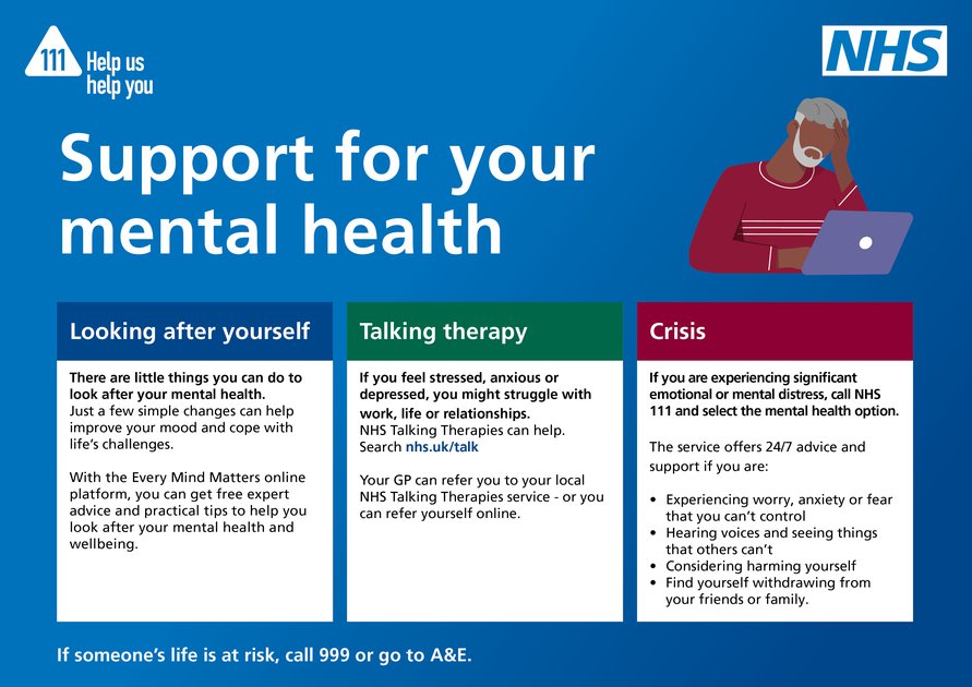 NHS 111 mental health assets | NHS 111 | Campaign Resource Centre