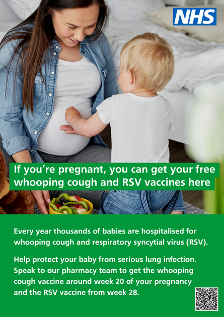 Community Pharmacy vaccinations: RSV & Pertussis posters and digital screens | RSV Vaccinations ...