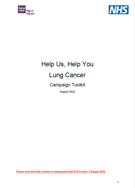Communications toolkit | Lung cancer symptoms | Campaign Resource Centre