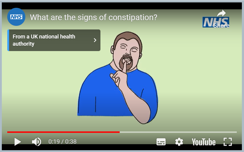 Animation | Constipation in people with learning disabilities ...