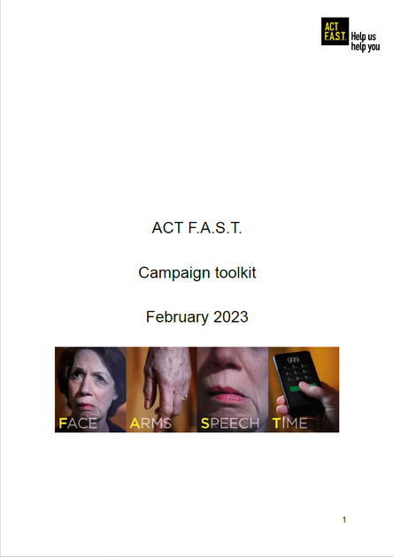 Campaign toolkit | Act FAST - Stroke | Campaign Resource Centre