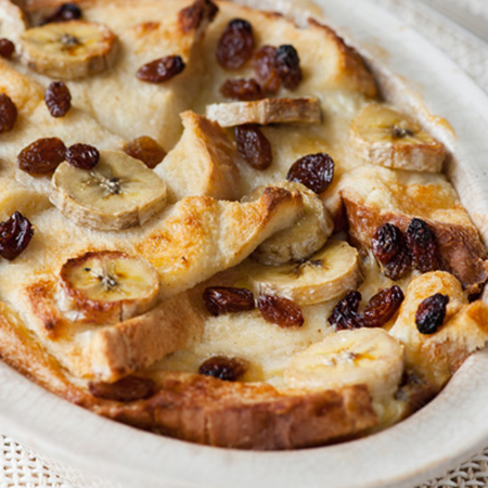 Banana and sultana bread and butter pudding - Recipes - Healthier ...