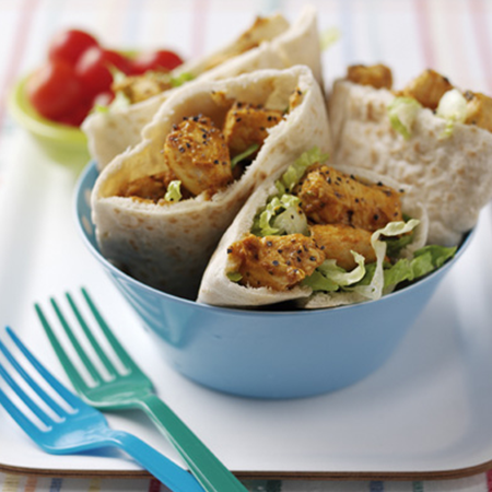 Finger licking chicken pittas - Recipes - Healthier Families - NHS