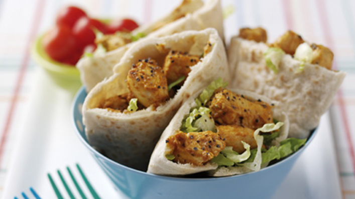 Finger licking chicken pittas - Recipes - Healthier Families - NHS