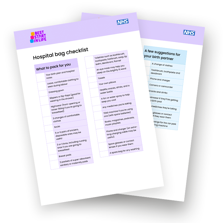 Hospital bag checklist - Best Start in Life - NHS