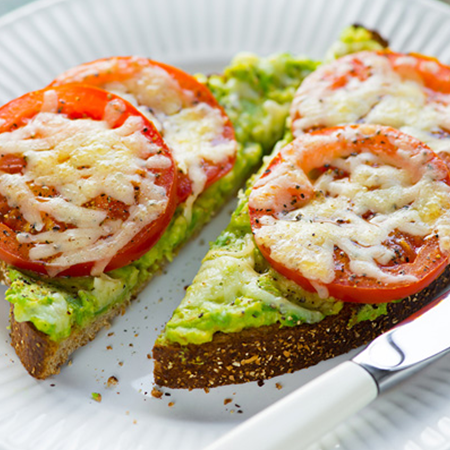 Mashed avocado cheese on toast - Recipes - Healthier Families - NHS