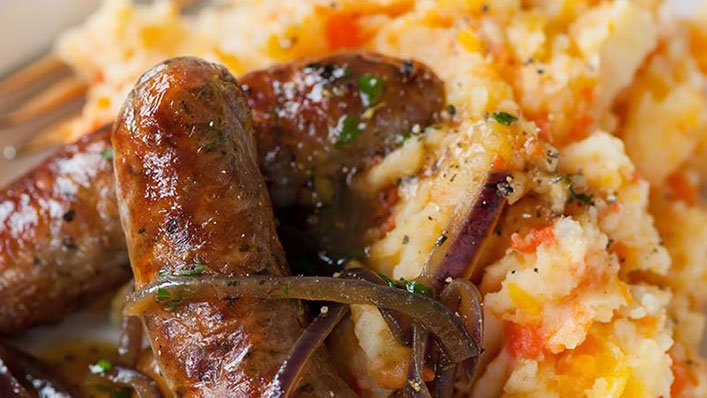 Sausage and mash - Recipes - Healthier Families - NHS