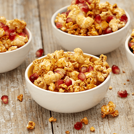 Piri-piri pomegranate popcorn - Recipes - Healthier Families - NHS