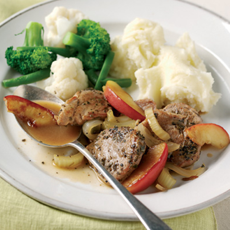 Pork with apples and celery - Recipes - Healthier Families - NHS