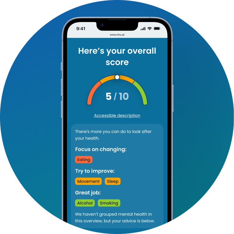 Healthy Choices Quiz score explained - NHS
